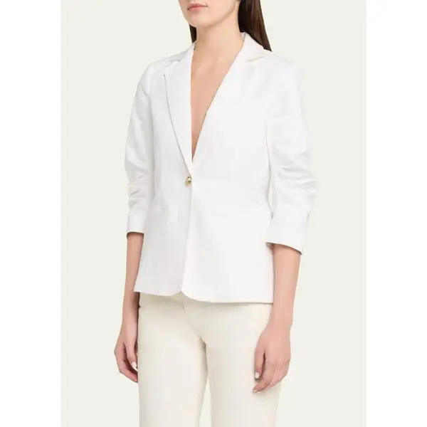Cinq À Sept Khloe Denim Blazer - White