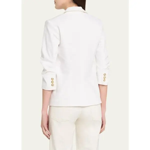 Cinq À Sept Khloe Denim Blazer - White