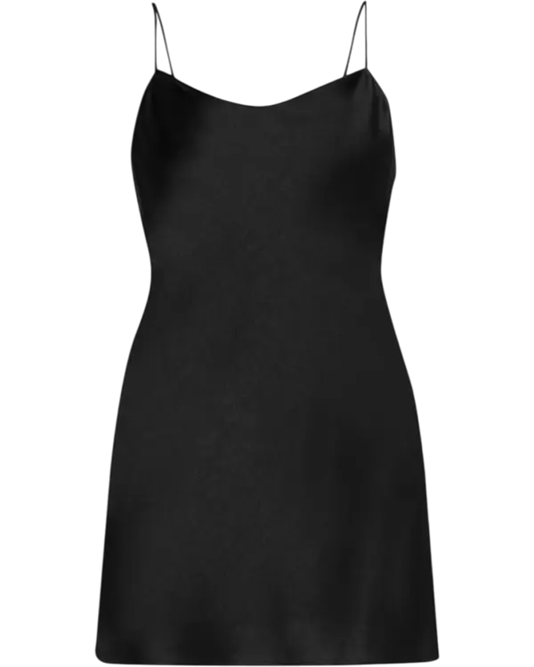 Alice + Olivia Harmony Mini Slip Dress - Black