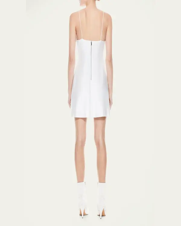 Alice + Olivia Harmony Mini Slip Dress - Off White