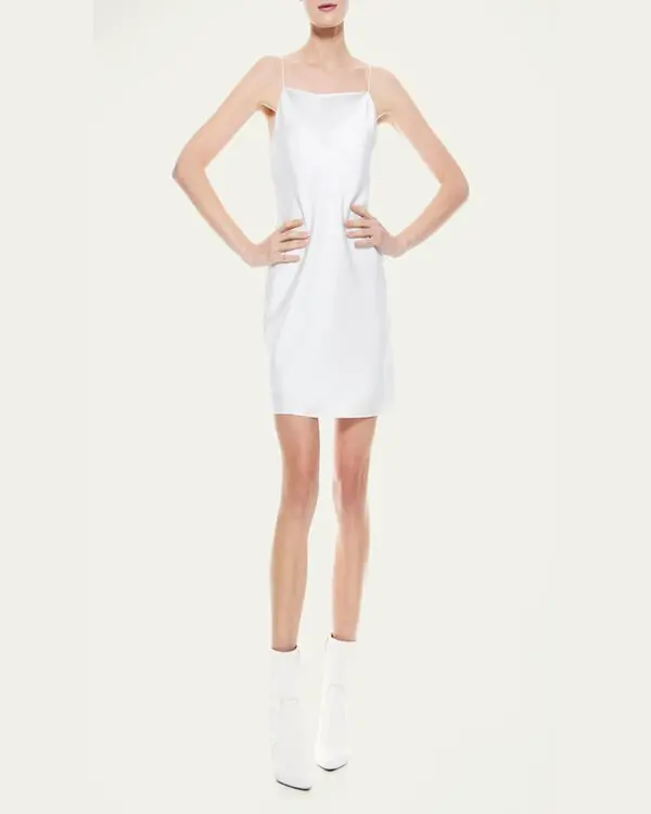 Alice + Olivia Harmony Mini Slip Dress - Off White