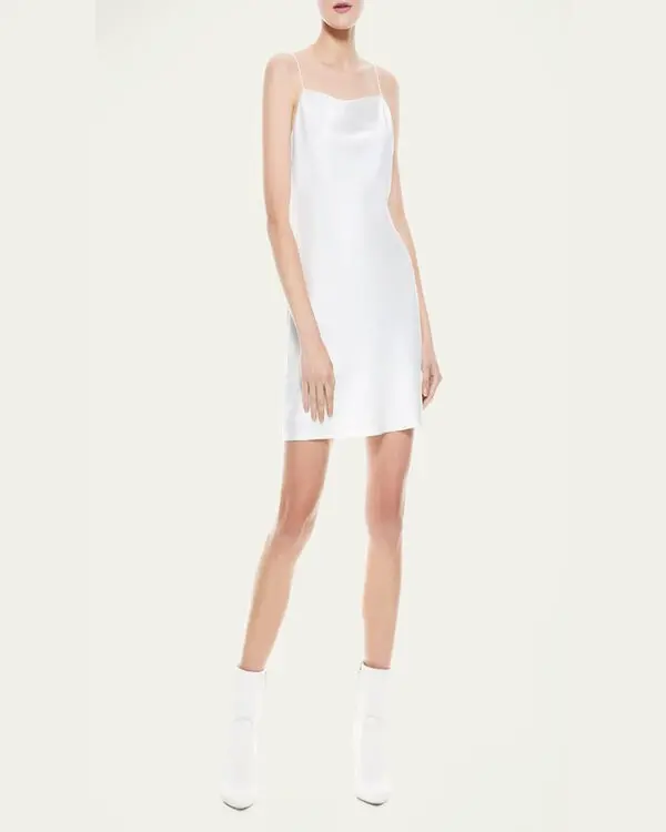 Alice + Olivia Harmony Mini Slip Dress - Off White