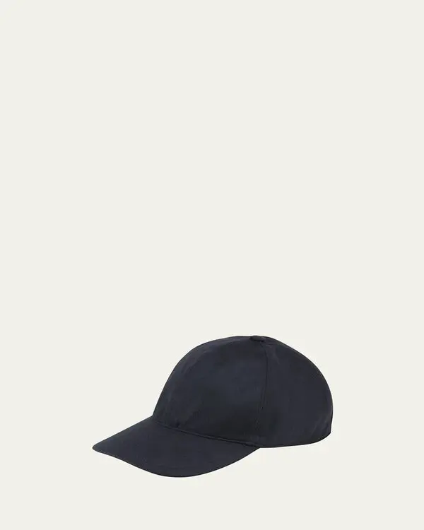 Bergdorf Goodman Cashmere Baseball Cap - Navy