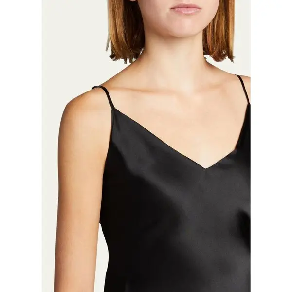 L'Agence Serita Silk Maxi Dress - Black