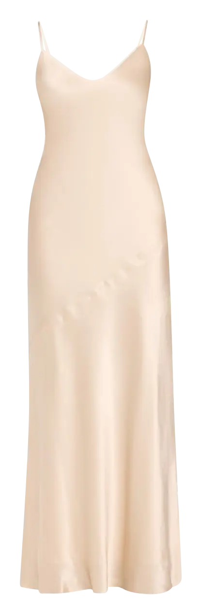 L'Agence Serita Silk Maxi Dress - Champagne