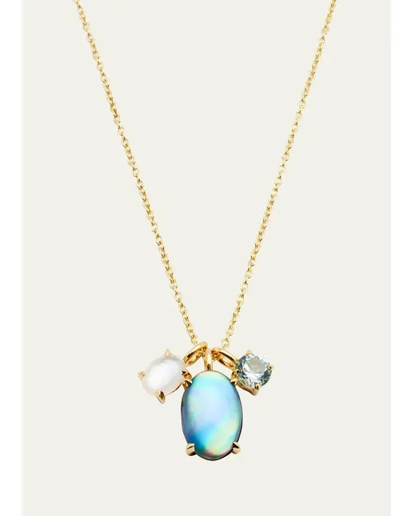 Ippolita 3 Stone Pendant Necklace In 18k Gold - Blunotte