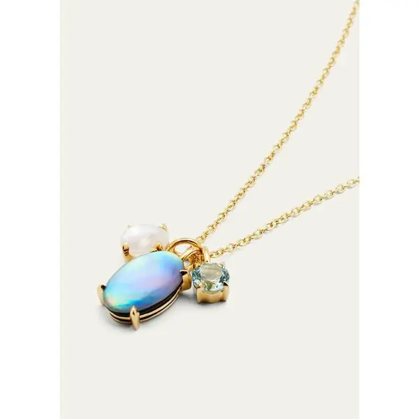 Ippolita 3 Stone Pendant Necklace In 18k Gold - Blunotte