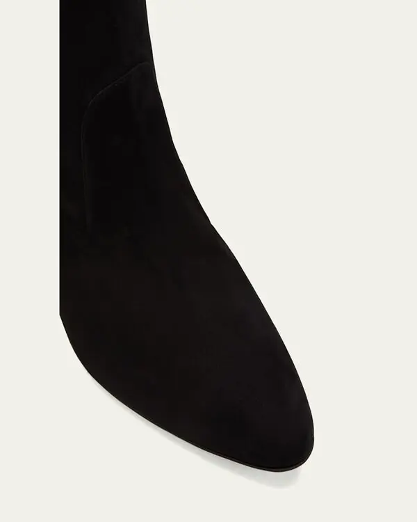 Manolo Blahnik Pamfilo 90mm Suede Knee Boots