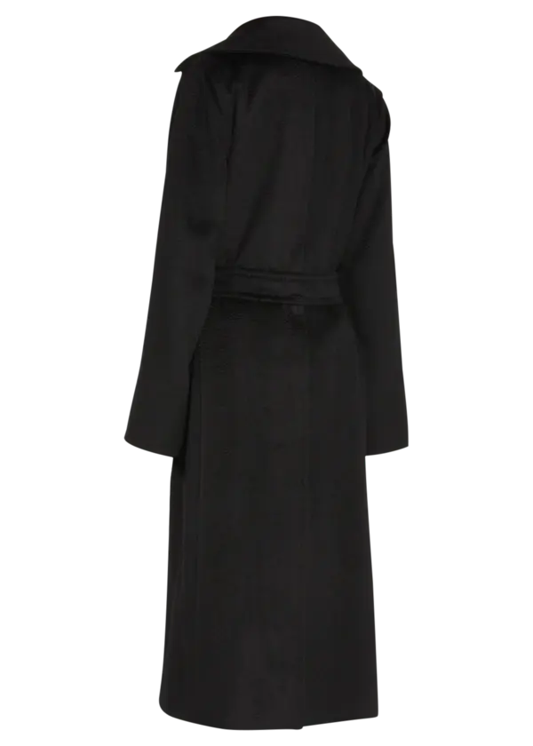 Max Mara Manuela Belted Camel Hair Coat - Black