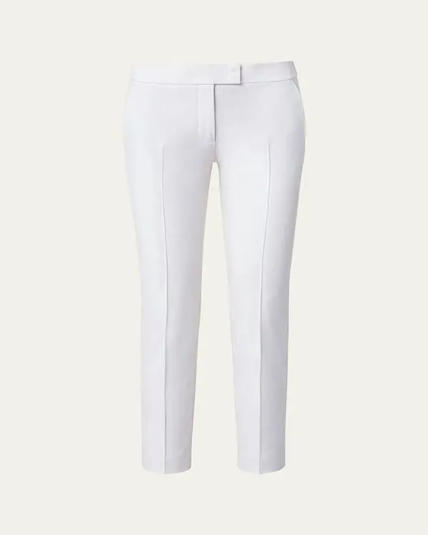 Akris Frankie Stretch-cotton Cropped Pants - Cream