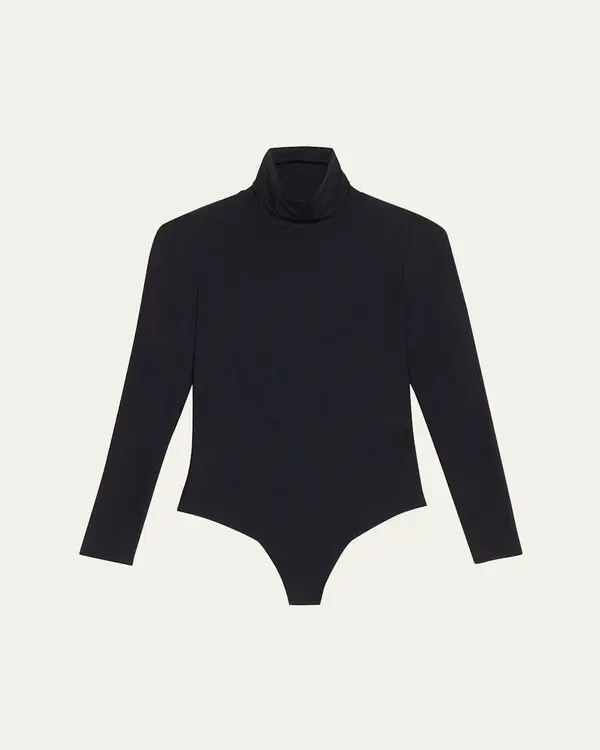 Commando Butter Turtleneck Bodysuit - Black