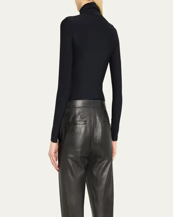 Commando Butter Turtleneck Bodysuit - Black