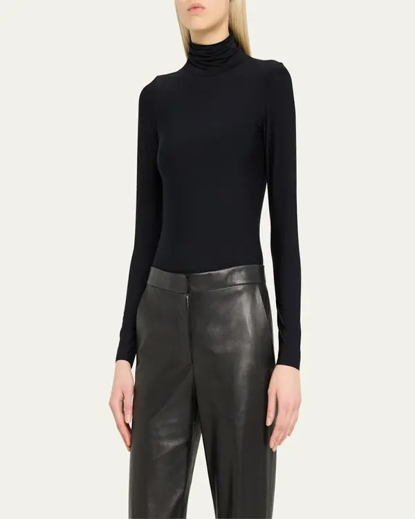 Commando Butter Turtleneck Bodysuit - Black