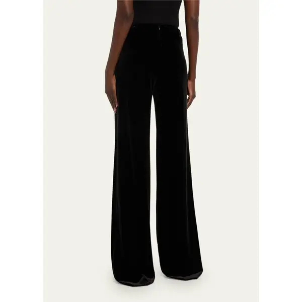 Rickie Freeman For Teri Jon Mid-rise Velvet Pants