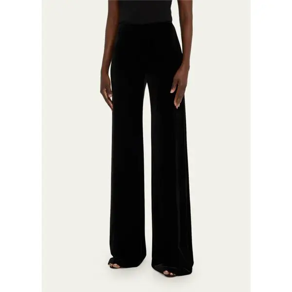 Rickie Freeman For Teri Jon Mid-rise Velvet Pants