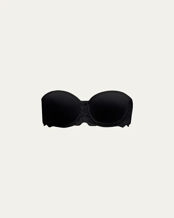 Simone Perele Caresse Strapless Plunge Bra - Black