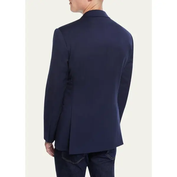 Ralph Lauren Purple Label Gregory Wool Serge Blazer - Navy