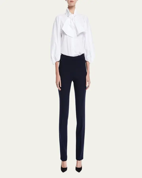 Akris Constance Double-face Wool Pants