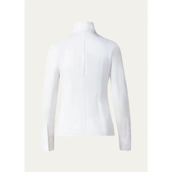 Akris Long-sleeve Poplin Blouse