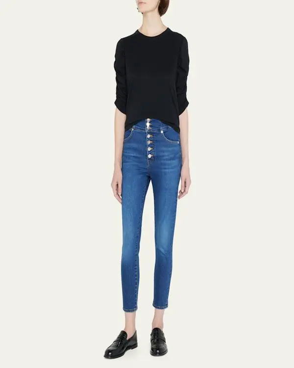 Veronica Beard Waldorf Tee - Black