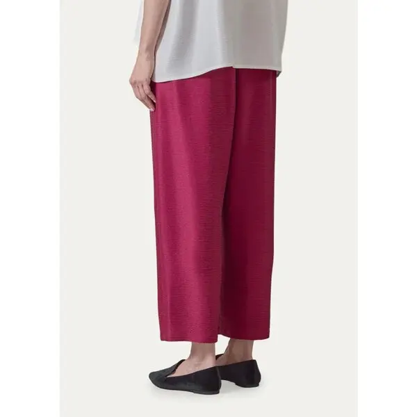 Eskandar Japanese Trousers - Magenta