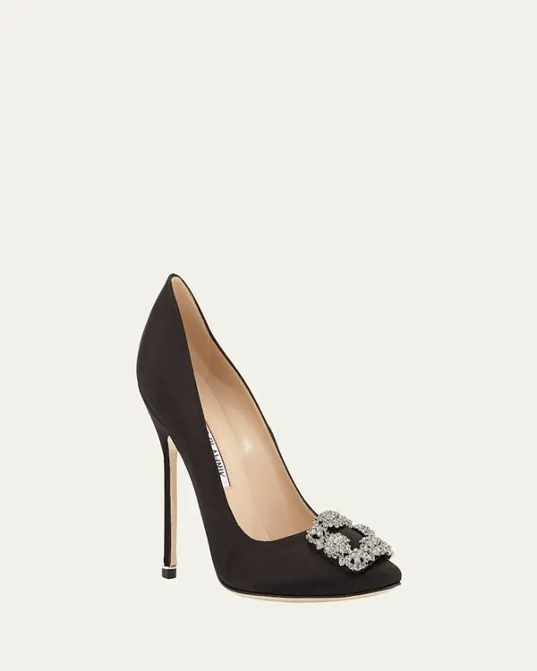 Manolo Blahnik Hangisi 115mm Satin Pump