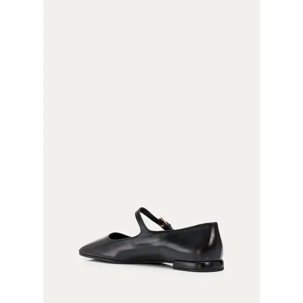 Prada Leather Mary Jane Ballerina Flats