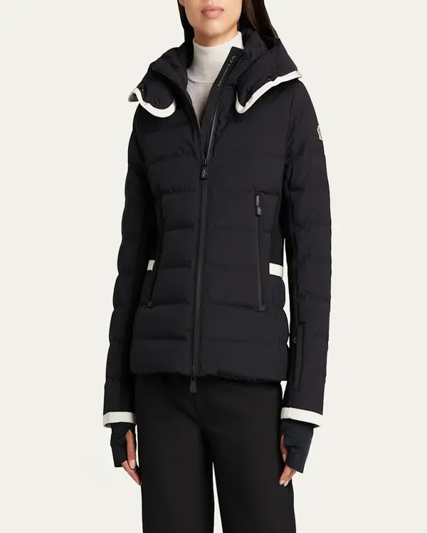 Moncler Lamoura Fitted Down Ski Jacket