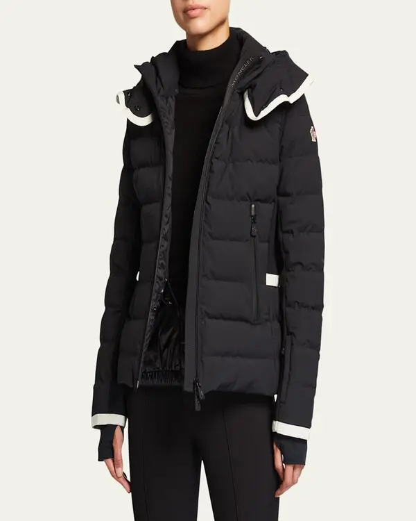 Moncler Lamoura Fitted Down Ski Jacket