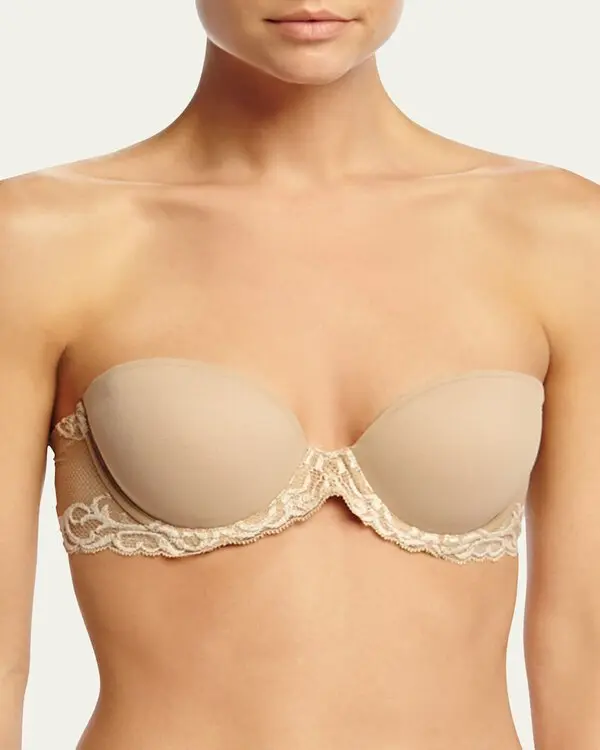 Natori Feathers Strapless Plunge Bra - Cafe