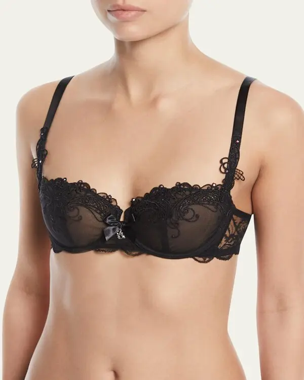 Lise Charmel Soir De Venise Lace Demi Bra - Black