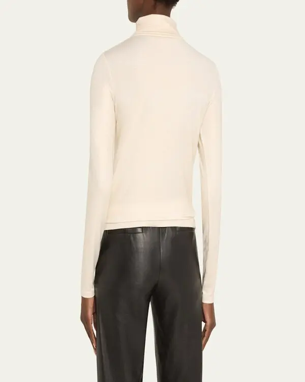 Majestic Filatures Metallic Turtleneck Top