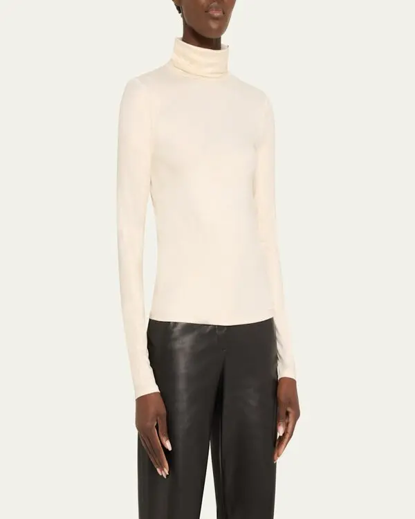 Majestic Filatures Metallic Turtleneck Top