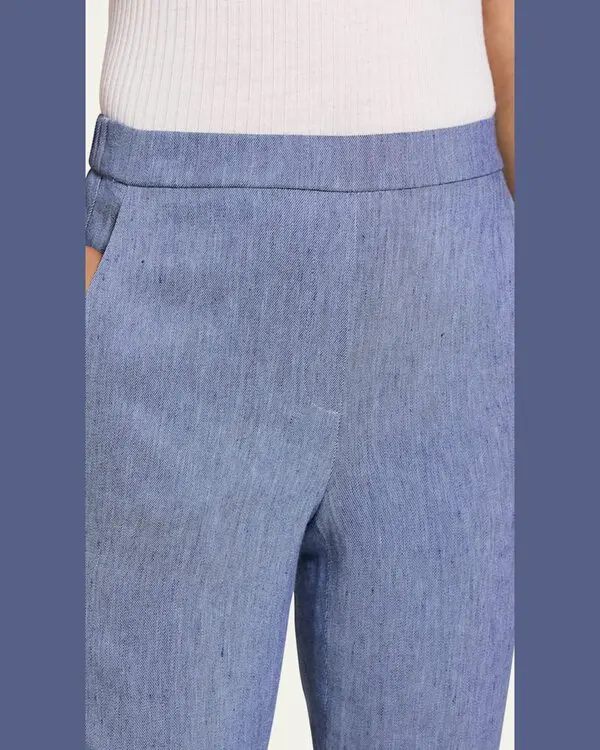 Theory Treeca Pull-on Ankle Pants