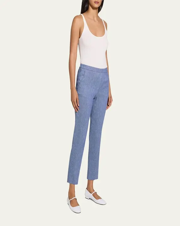 Theory Treeca Pull-on Ankle Pants