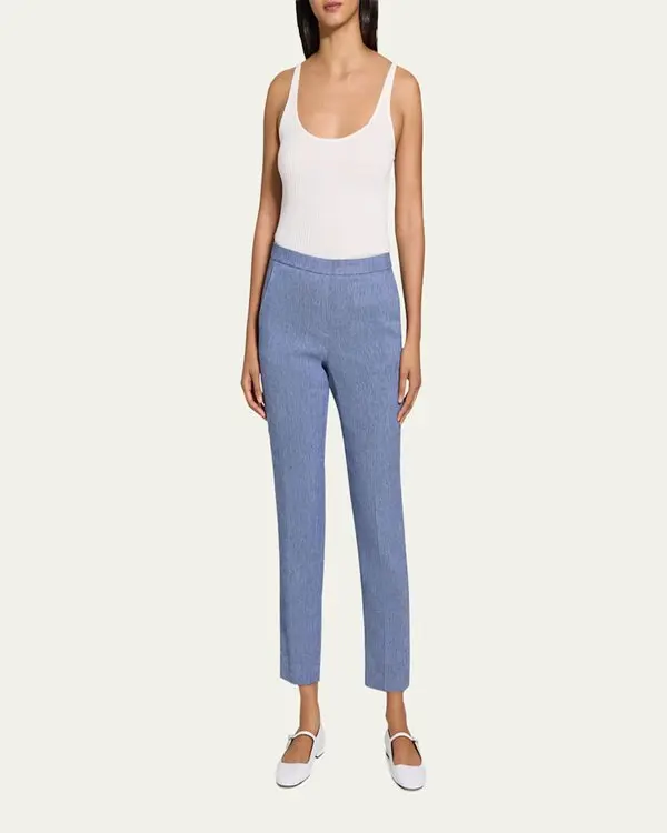 Theory Treeca Pull-on Ankle Pants