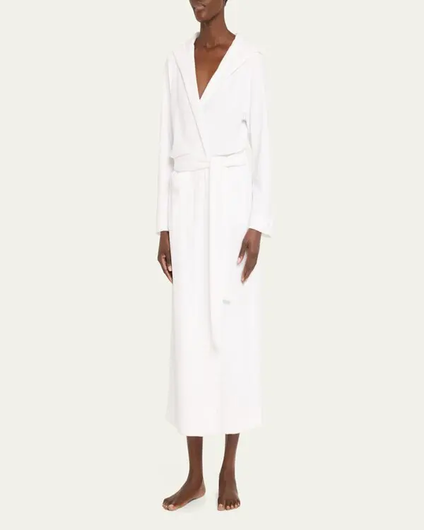 Hanro Hooded Plush Long Robe