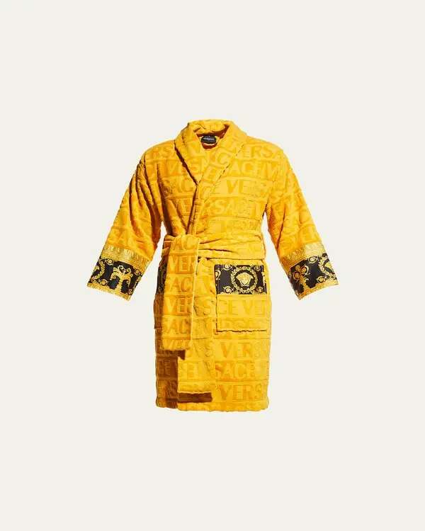 Versace Barocco Sleeve Robe - Gold