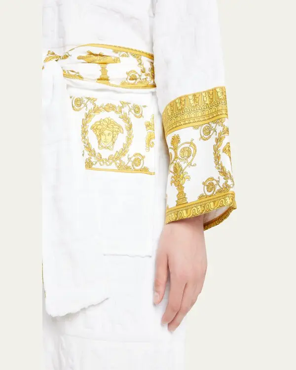 Versace Barocco Sleeve Robe - Gold