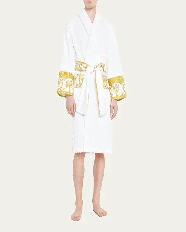 Versace Barocco Sleeve Robe - Gold