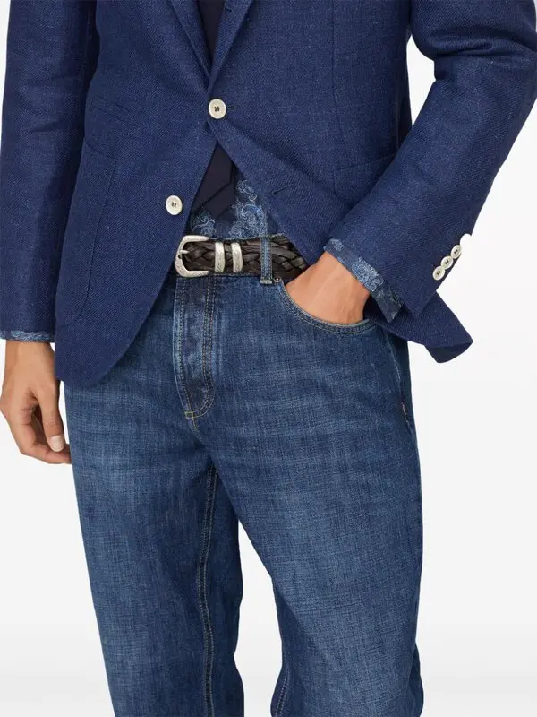 Brunello Cucinelli Braided Leather Belt