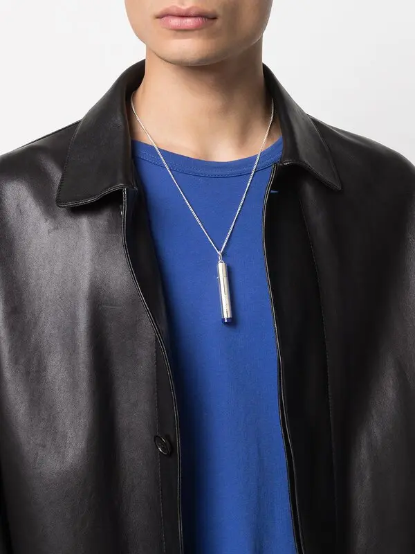 AMBUSH Pill Case Pendant Necklace - Silver