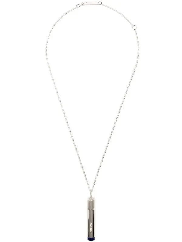AMBUSH Pill Case Pendant Necklace - Silver