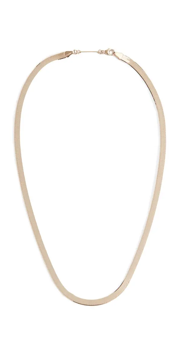 Zoe Chicco 14k Gold Herringbone Chain Necklace