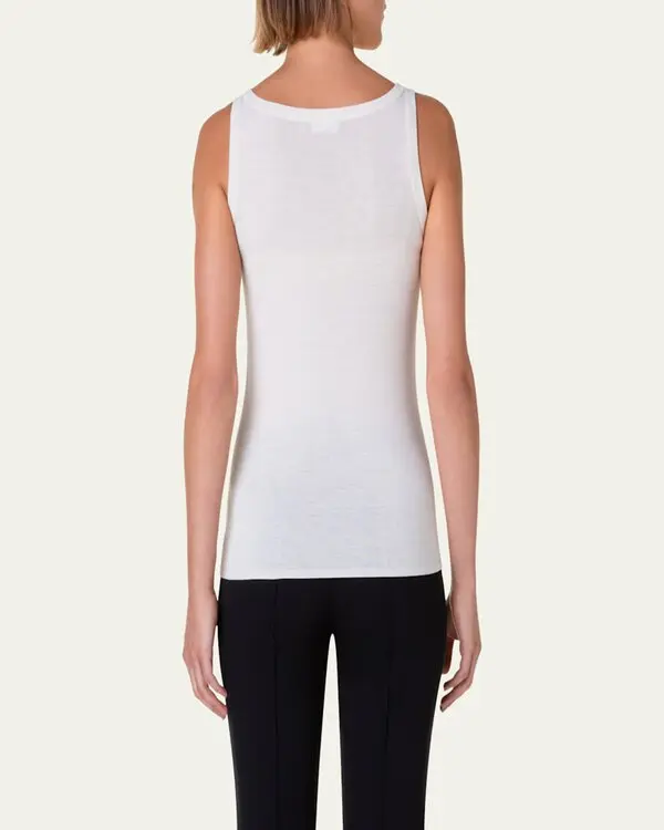 Akris Knitted Tank - Cream
