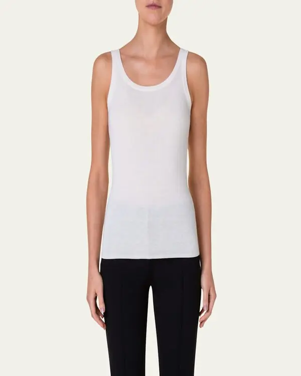 Akris Knitted Tank - Cream