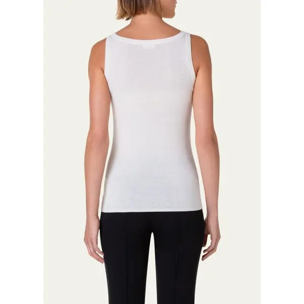 Akris Knitted Tank - Cream