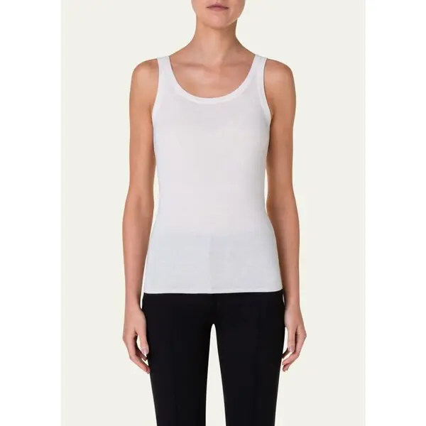 Akris Knitted Tank - Cream