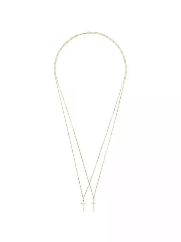 Dsquared2 Double-cross Pendant Necklace - Metallic