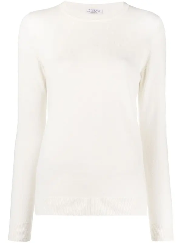 Brunello Cucinelli Crew-neck Cashmere Jumper - Neutrals